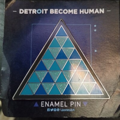 Detroit Become Human Big Hard Enamel Pin Glitter - Etsy