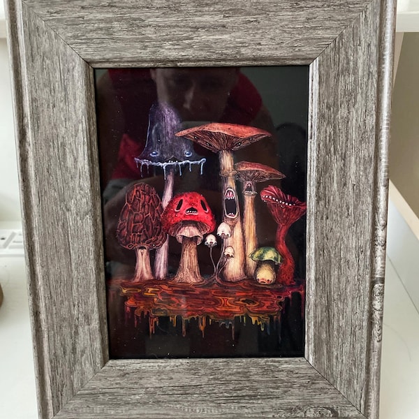 The Miserable Mushrooms, Spooky Mushrooms, Creepy Cottagecore, Macabre ...