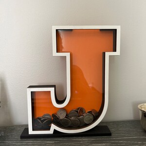 Personalized Letter Coin Bank - Etsy
