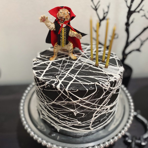 Halloween Party Animal Cake Toppers, Vampire Tiger, Bat Pig, Wolf ...