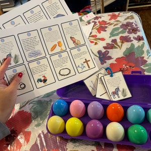 Resurrection Egg Cards Pdf Print, Bible Verse Cards, Easter Card Set ...