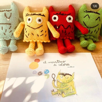 Color Monster Amigurumi Crochet Pattern Crochet Pattern - Etsy