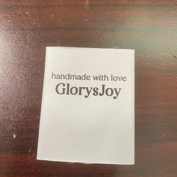 Satin Tag Set, Clothing Tags, Personalized Ribbon Labels, Craft Show ...