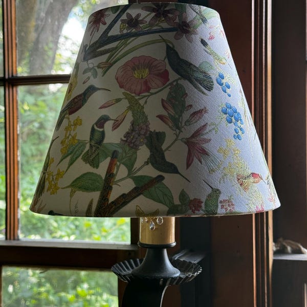 Hummingbird Lamp Shade. Birds. Sparkle. Shine. Trees. Flowers. Shades ...
