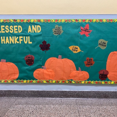 Biblical Affirmation Heart Bulletin Board Kit - Etsy