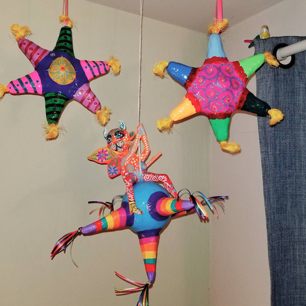 LARGE Mexican PINATA Ornaments, Mexican Christmas Ornament, Paper Mache ...