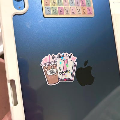 BRB Getting Iced Coffee Alien Iced Cofee Run Vinyl Sticker Waterbottle ...