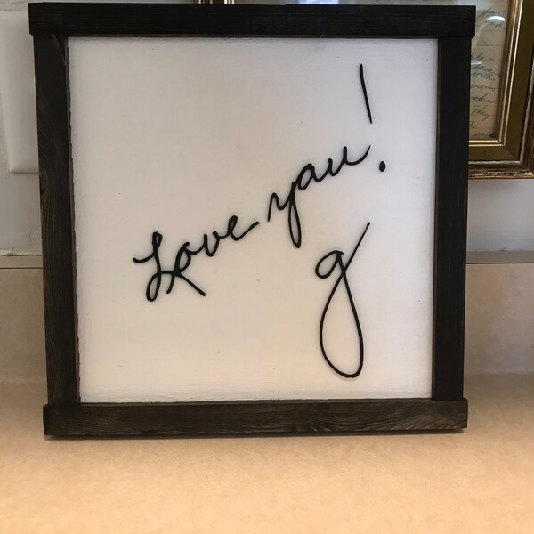 Personal Note, Memorial, Custom Handwriting, Signature, Loved Ones ...