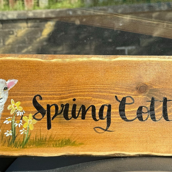 Custom Made Cottage House Name/house Number Wooden Plaques and Signs ...