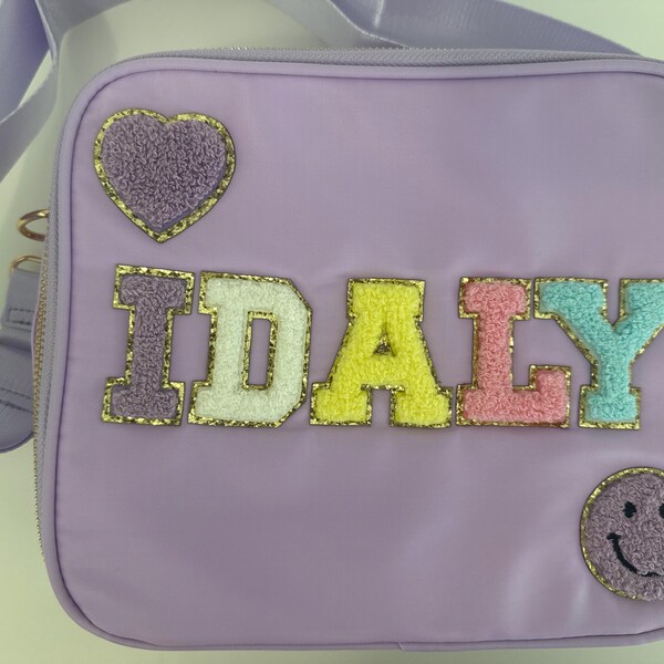 Personalized Lunch Box Bag Custom Lunchbox With Patches for School Kids ...