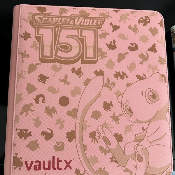 Pokémon Mega Evolution- Custom Laser Engraved Vault X Binder 12 Pocket ...