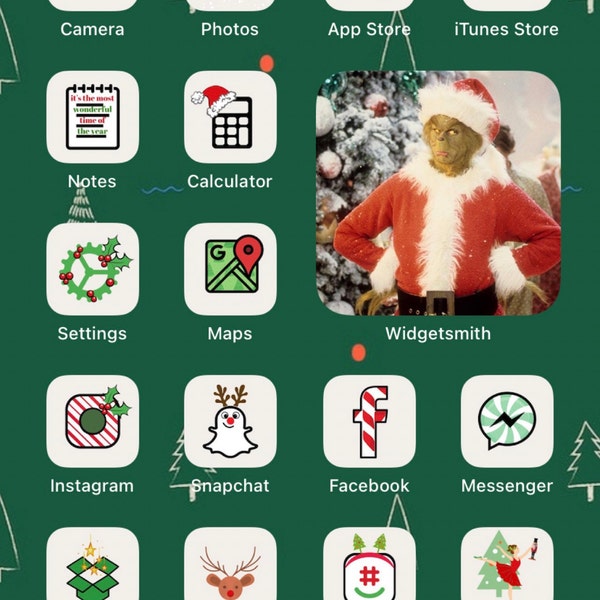 Christmas Aesthetic App Icons Christmas Apps Christmas Cheer App Icons ...