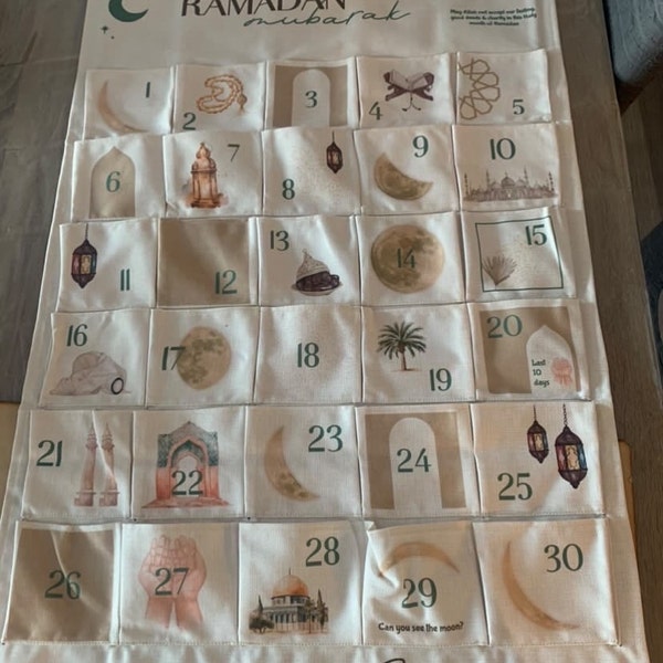 Ramadan Bag Countdown - Etsy