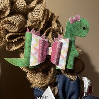 Bronto Dinosaur Bow SVG, Dino Bow SVG, Dino Party Fun Bow, Svg Files ...