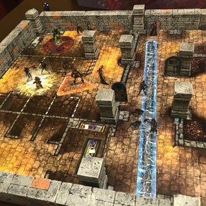 Quality Stone Pillar Set Exceptionally Hand Crafted Dnd Terrain for ...