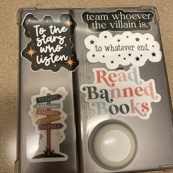 Team Whoever the Villain is Waterproof Sticker Bookish Enemies to ...