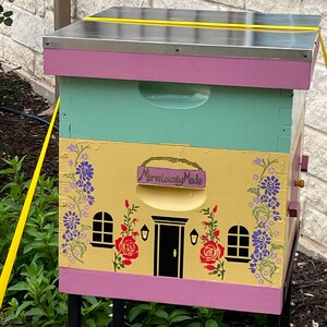 Boho Bee Flower Apiary Beehive Decor for Beekeepers. 5 Part Set ...