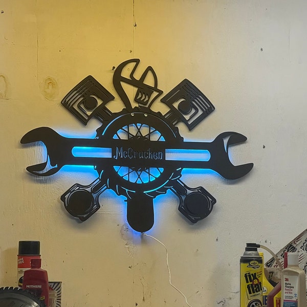 Lighted up Wall Art With LED Lights, Rgb Decor Wall Sign, RGB LED Light ...