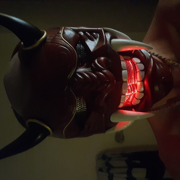 Samurai Assassin Demon Oni BB Gun Airsoft Mask, Halloween Costume ...