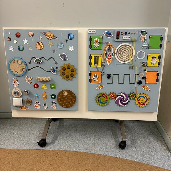 Sensory Wall Board Space Theme-wall Panel LED Light 160x70 Cm-sensory ...