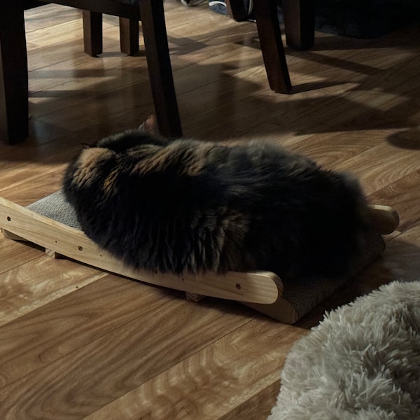 Cat Scratching Post With Recycled Cardboard Inserts - Adjustable ...