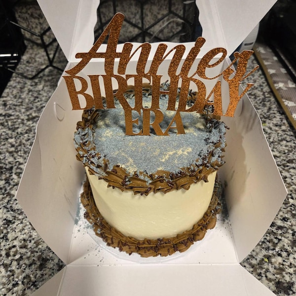 Personalized Eras Cake Topper, Birthday Era Cake Topper, Singer Themed ...