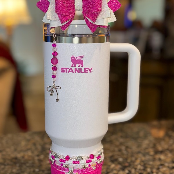 Almond Rose Bracelet Stack for Stanley Tumbler - Neutral Colors - Etsy