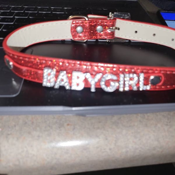 Multi Colored Custom Diamond Name Leather Collar for Humans,a Sparkling ...