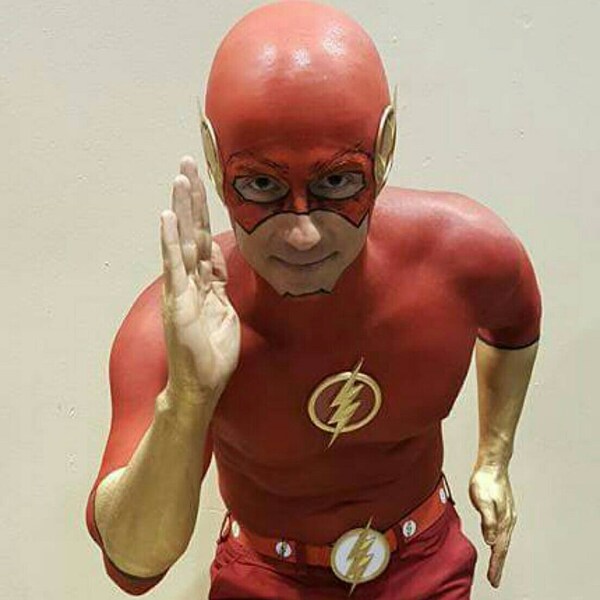 Flash Costume 3D Printed Lightning Bolt Emblem Prop for Cosplay ...