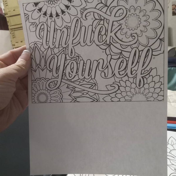 Coloring Page Let That Shit Go Sassy Coloring Page Print and Color ...
