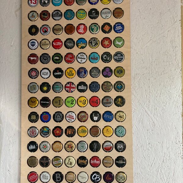 112 Bottle Cap Display Map Beer Cap Collection - Etsy UK