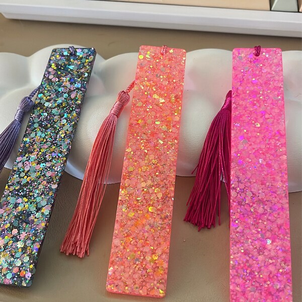 Holographic Glitter Bookmarks, Color Shift Glitter Bookmark, Rainbow ...