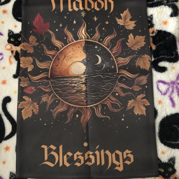 Mabon Fall Equinox Garden Banner Wheel of the Year Lawn Ornament Witch ...