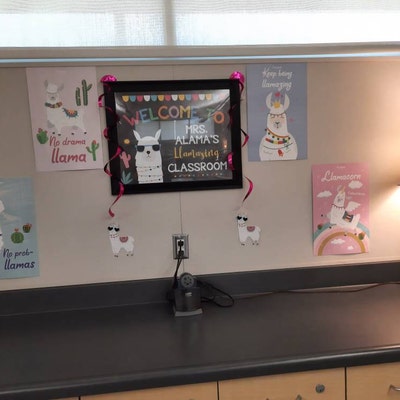 Llama Classroom Welcome Poster Personalized Classroom Decor Classroom ...