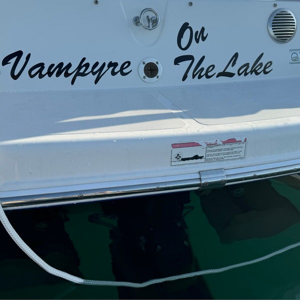 3" Boat Hull Registration Numbers Decals Jet Ski Sea Doo PWC Vinyl Pair ...