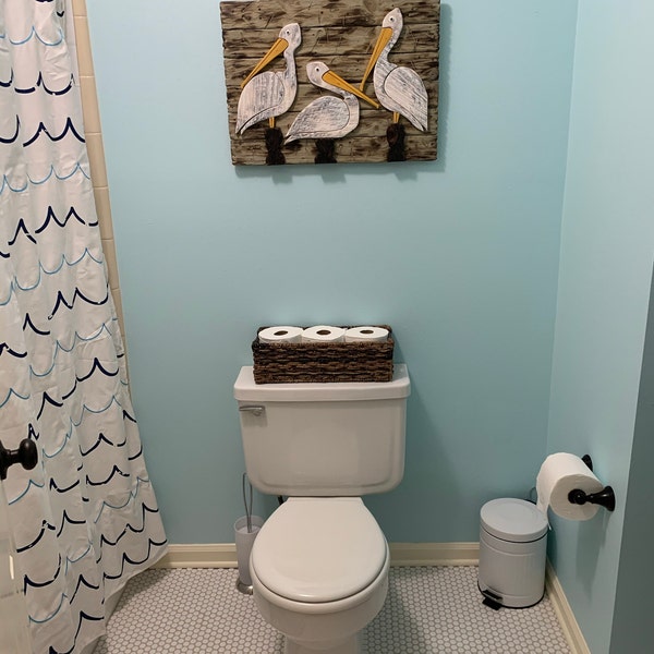 Wood Seagull-seagull-distressed Wood Seagull-nautical Decor-nautical ...