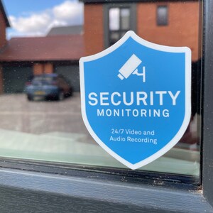 Nest Security Cam Badge/shield Static Window Cling outdoor Safe, Sticks ...