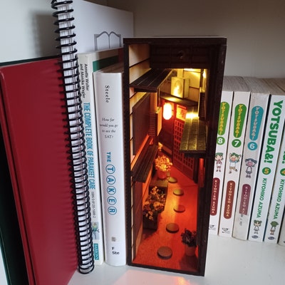 MINIALLEY Japan Booknook Assembled Prebuilt Bookshelf Insert ...