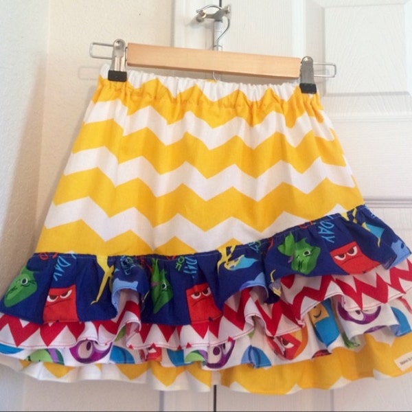 Shapla Ruffle Skirt PDF Sewing Pattern Tutorial Girls E-book, Sizes 0-3 ...