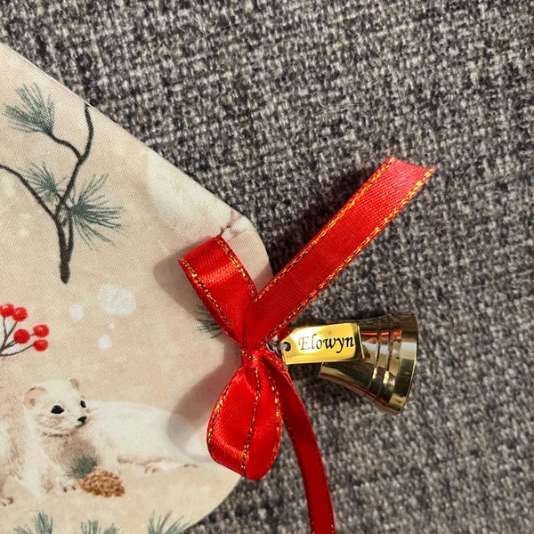 Custom Engraved Brass Jingle Bell Gift Ornament for Christmas ...