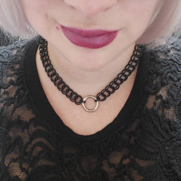 Elegantly Ethereal Dainty Spiked Chainmail Choker - Etsy