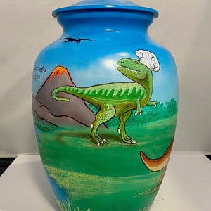 Leopard Print Cremation Urn, Cheetah Print Cremation Urn, Hand Painted ...