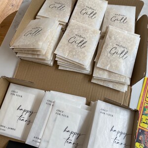 Personalised Order of Service Tissue Packets Wedding Tissues | Etsy