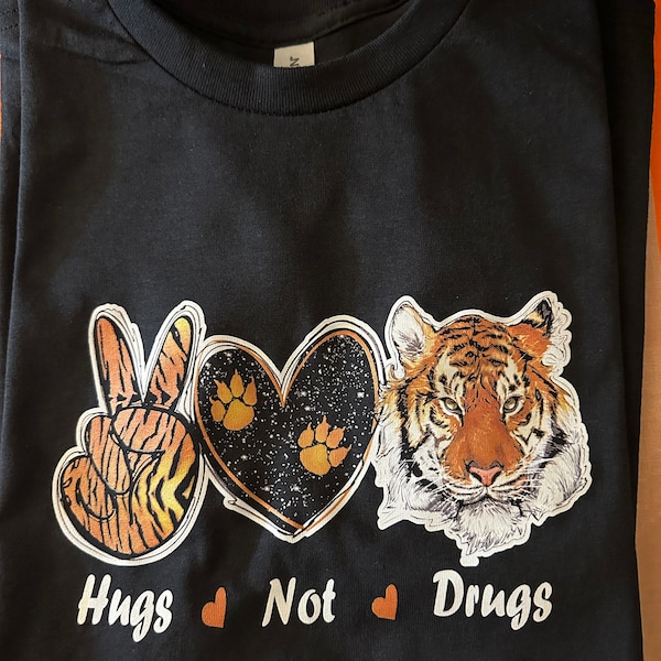 Peace Love Tigers Png Sublimation Design, Peace Love Tigers Png, Peace ...