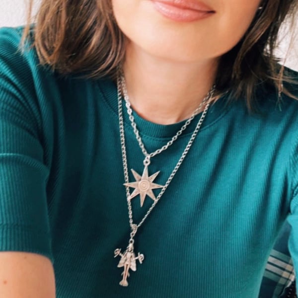 Star of Inanna / Ishtar Pendant (2 Style Options) - Sumerian Star Venus ...