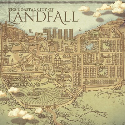 Lands of Oz Map From Dorothy and the Wizard of Oz Wicked the Musical ...