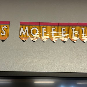 Crayon Name Tags | Crayon Desk Plate | Student Desk Plates | Printable ...