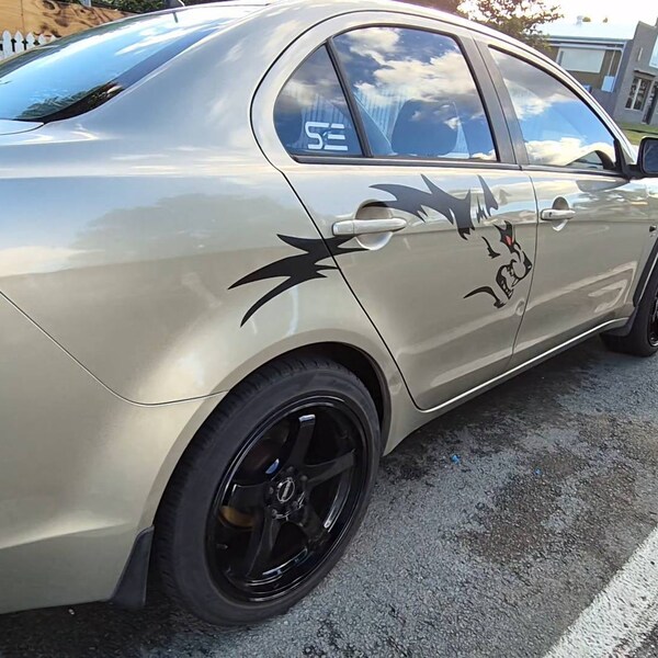 Samurai Side Body Car Decal. Samurai Car Sticker. Samurai Car Rear ...