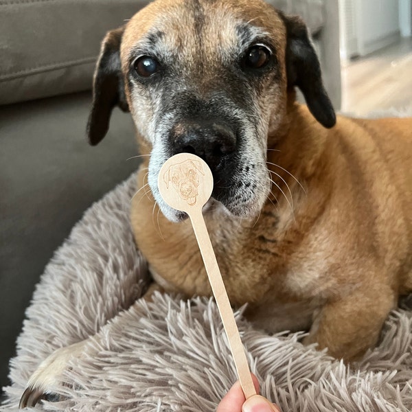 Signature Dog Drink Stir Stick, I Do Too Wood Engraved Cocktail Sticks ...