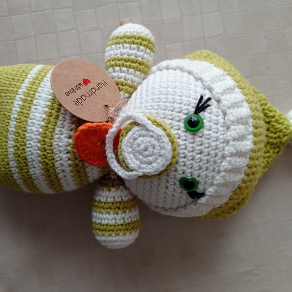 Unique Crochet Buddy With Hat and Pacifier / Gift for Special Needs ...